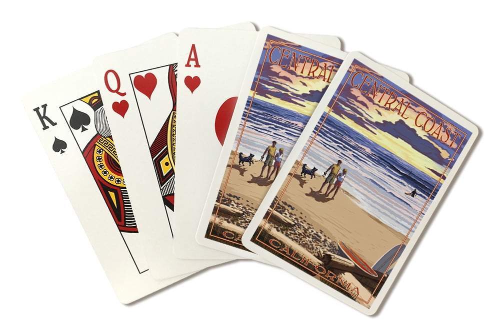 Central Coast, California, Sunset Beach Scene, Lantern Press, Premium ...