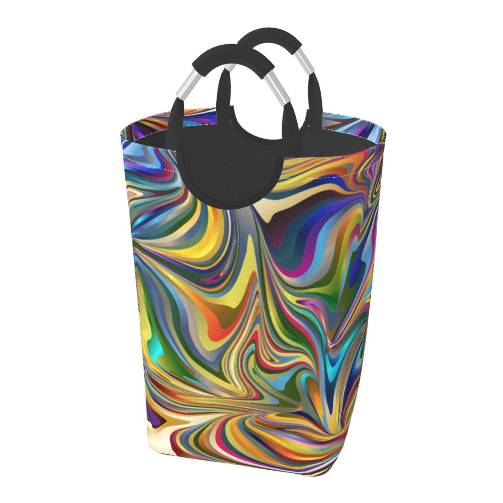 XMXY Wallpaper Distorted Psychedelic Rectangular Laundry Basket ...