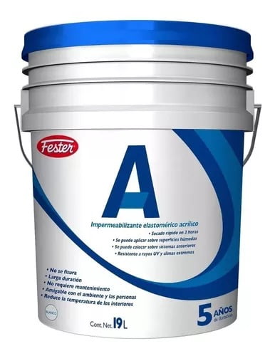 Impermeabilizante Fester A5 Blanco 7 Años 19 L | Walmart en línea