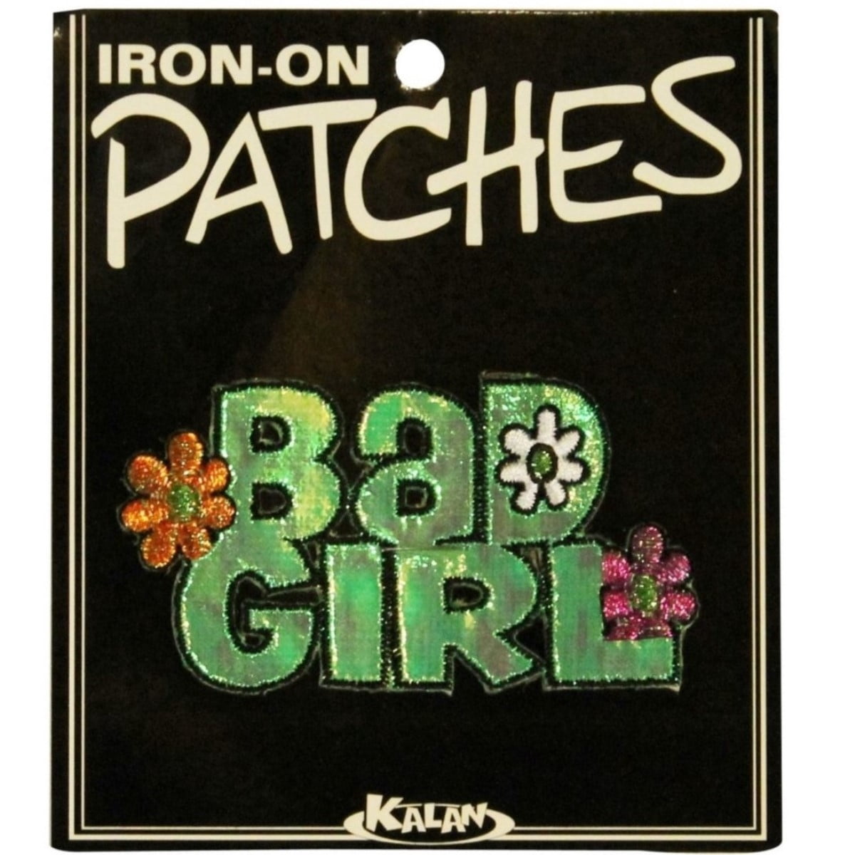 Bad Girl Name Tag Patch Flower Saying Symbol Sign Embroidered Iron On ...
