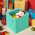 YOYTOO Collapsible Fabric Storage Cube Bins, 11" Cube Organizer Basket ...