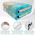 Beach Starfish Shell Sea Water 3 Pieces Quilt Set,1 Quilt with 2 Shams ...