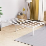 "Lusimo Strong Twin Bed Frame, Heavy Duty Steel, 14"" Noise Free ...