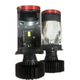 Y7D H4 LED Projector Headlight Bulbs, 90W High/Low Beam, 18000LM, 12 ...