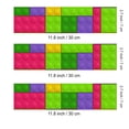 3 pcs Bricks Neon Rainbow Cake Strips Edible birthday cake strips, cake ...