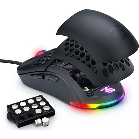 ST M5 12,000 DPI RGB Ambidextrous Wired Gaming Mouse,Ultralight ...