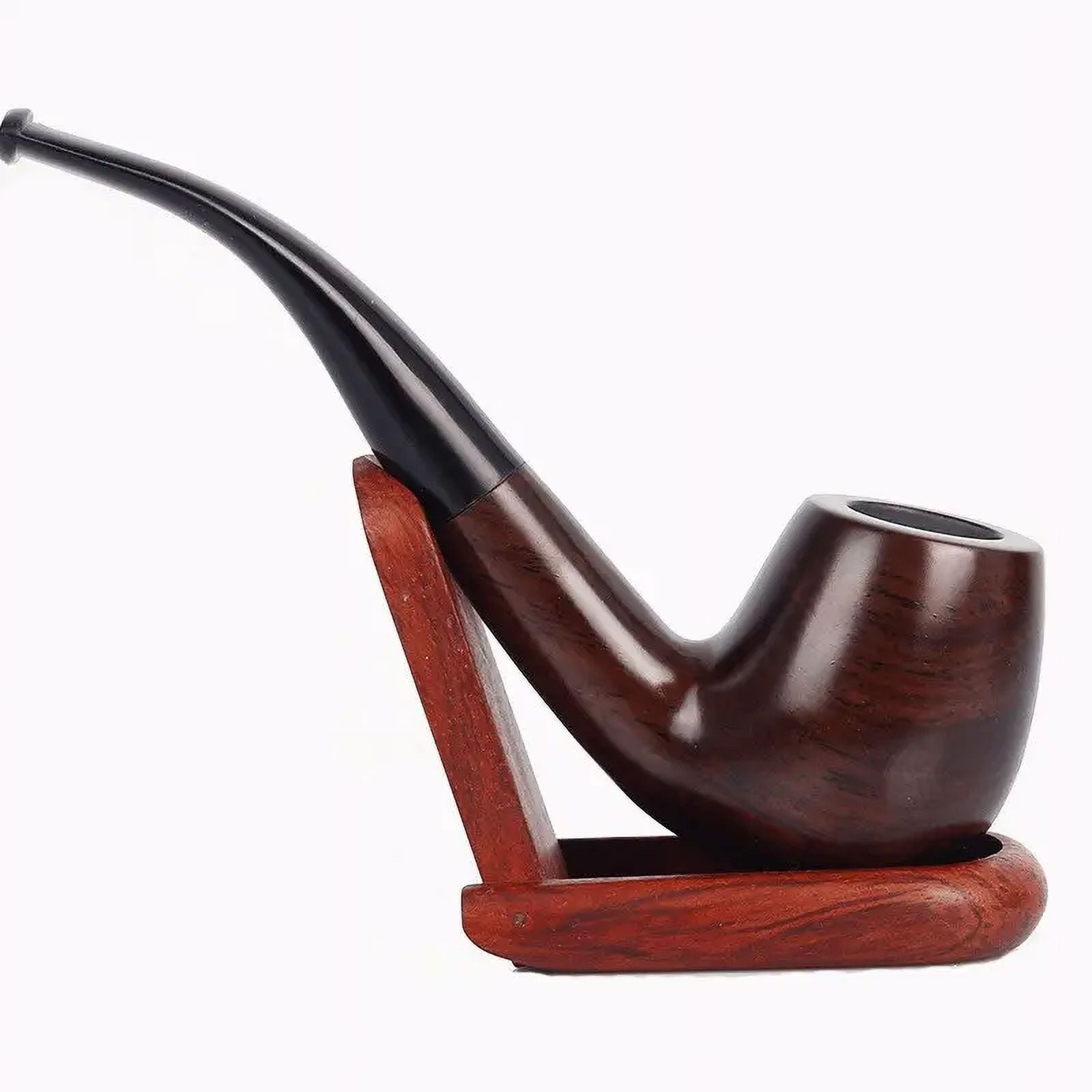 Pipa de tabaco, pipa de fumar de madera hecha a mano, kit de pipa ...