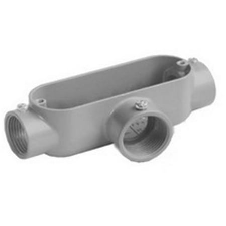 Aluminum Combination Conduit Body T Type - Threaded & Set Screw, 1.25 ...