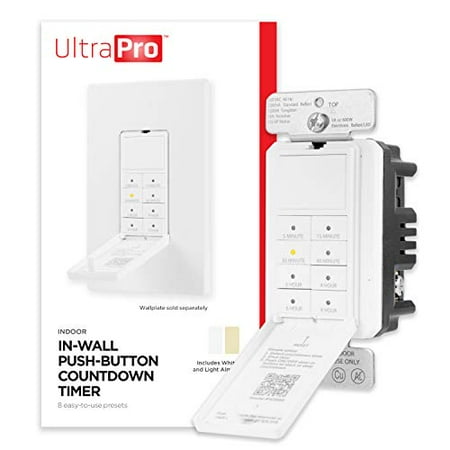 UltraPro Wall Push Timer, 8 Easy-to-use preset, Countdown Options ...