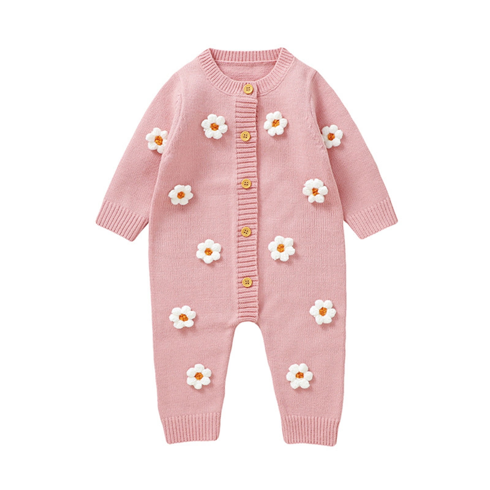 Click here for Amzcrzy Children Knit Jumpsuit Baby Round Neck Lon... prices