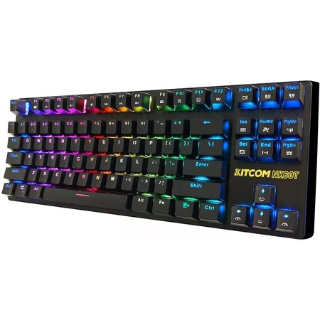 RGB Brown Switch Gaming Mechanical Keyboard 87 Key, KITCOM TKL NKRO ...
