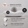 Sobel Westex, Hotel Sobella Soft Side Sleeper Pillow, 300TC, Cotton ...