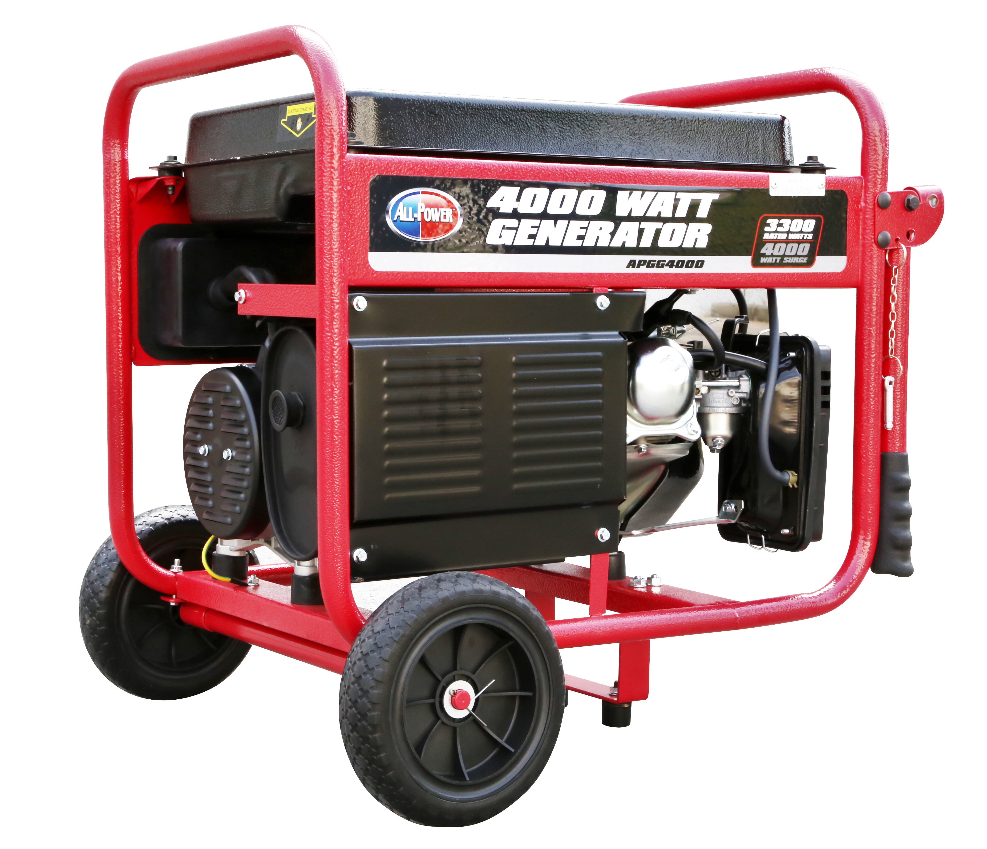 All Power 4,000-W Portable Gas Powered Generator with Wheel Kit Home ...