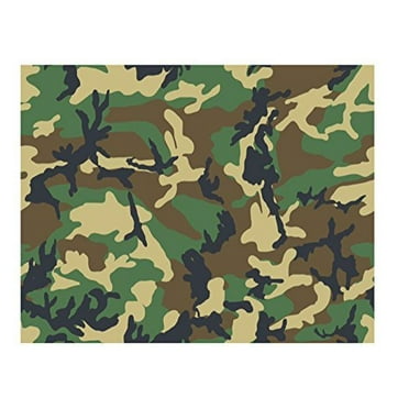 Tree Cloth Camo Edible Icing image Cake Topper for 1/4 sheet cake ...