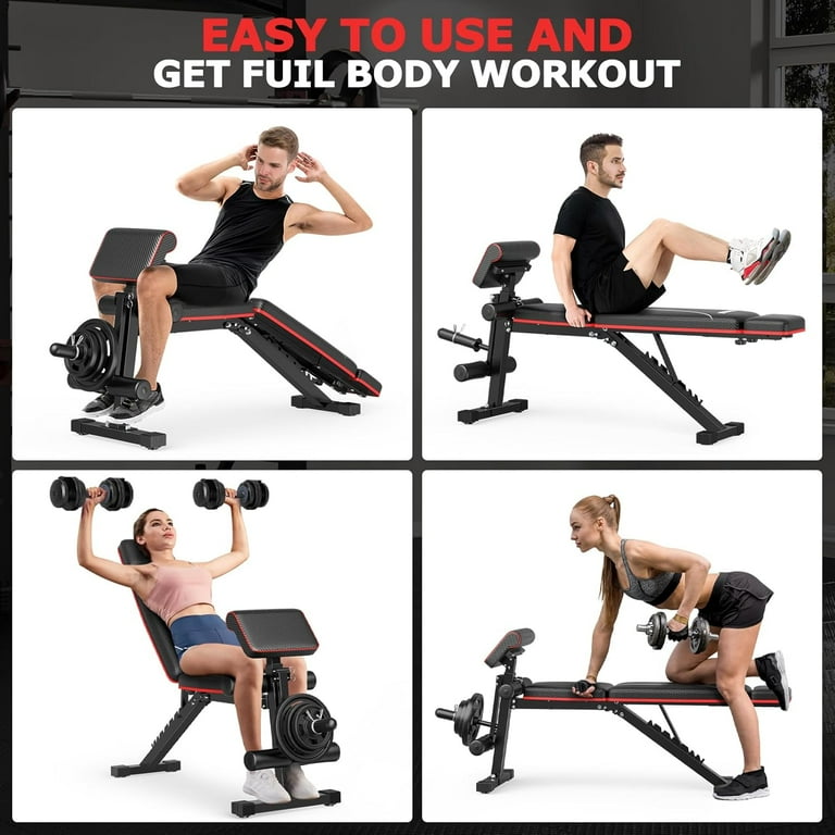 Strength Training Benches Gikpal 7 Positions Adjustable Weight Bench ...