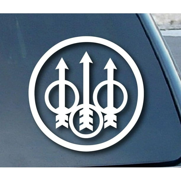 Beretta Firearms Car Window Vinyl Decal Sticker 4" Wide (Color: White ...