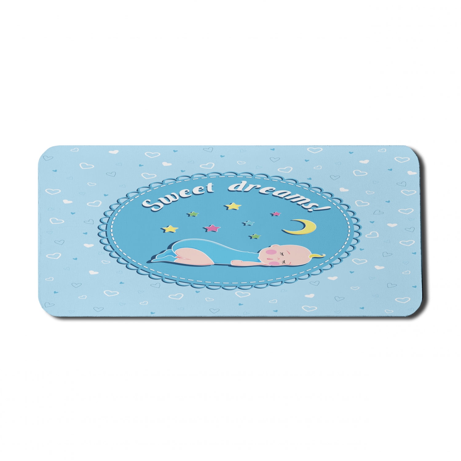 Saying Computer Mouse Pad, Newborn Baby Sleeping with Colorful Stars ...
