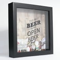 Lawrence Frames 10x10 Black Shadow Box Beer Cap Holder - Walmart.com