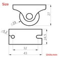 Low Profile 1 Inch Casters Set Of 4 for Cabinets and Small for ...