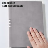 DMDUOU Solid Color Diary Thick Work Notebook A5 Perforated Notebook 200 ...
