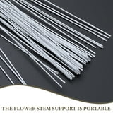 60pcs DIY Floral Stems Artificial Flower Rods Plant Wire Stems Florist ...