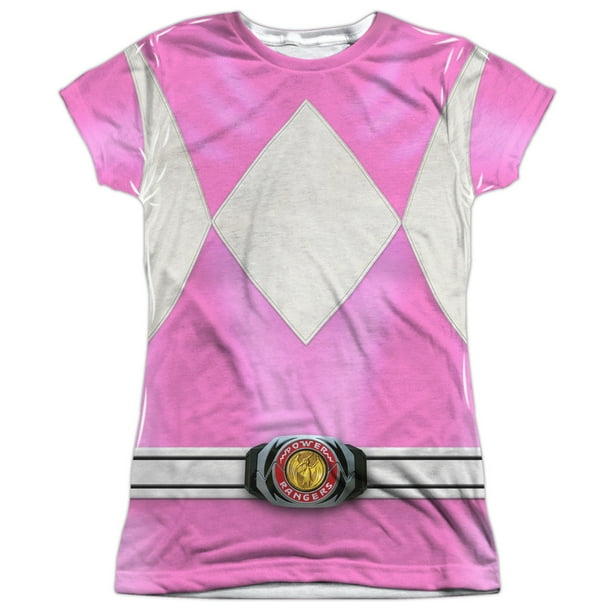 Trevco - Power Rangers - Pink Ranger - Juniors Cap Sleeve Shirt - XX ...