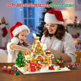 2025 Advent Calendar Christmas House Mini Building Set with Light, 24 ...