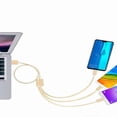 ANXPTIME USB 2.0 Type A Male to 3 Type C Male Splitter Cable, 3 Multi ...