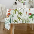 Floral Tablecloth Spring Summer Wild Flower Butterfly Tablecloths ...