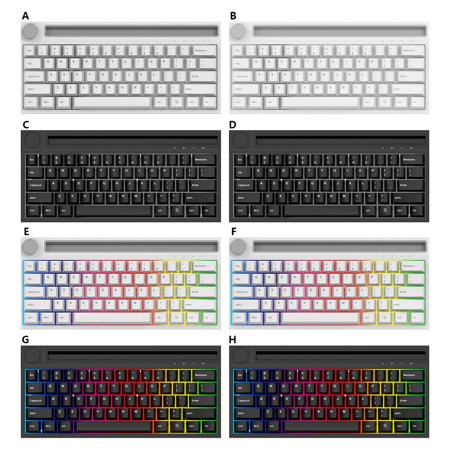 Gaming Keyboard Wireless RGB Light Computer Supply Professional Dual ...