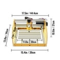 VEVOR CNC Router Machine, 3018-PRO with GRBL Offline Control, Limit ...