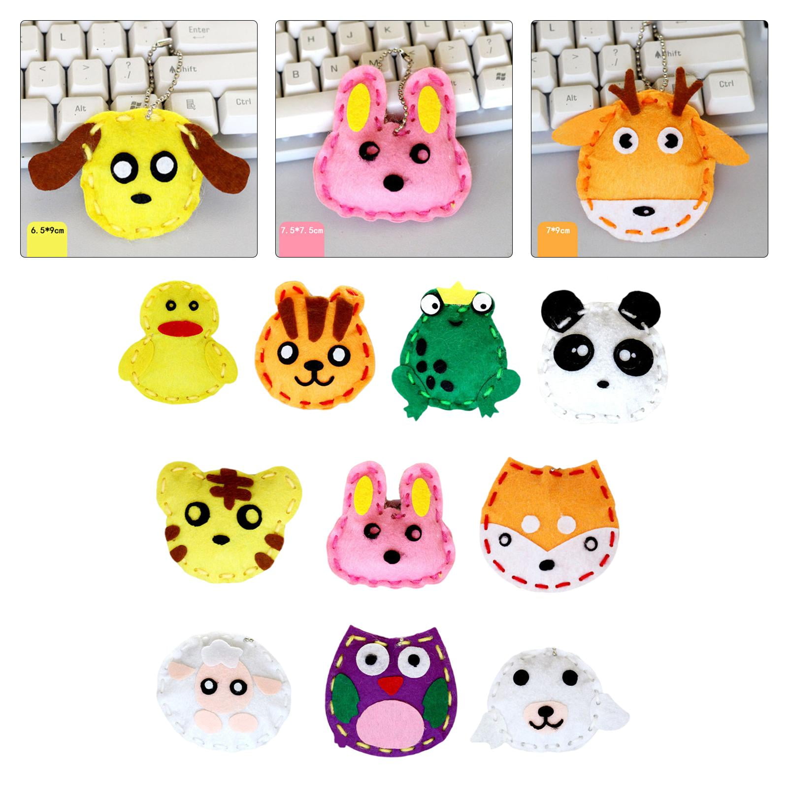 Creative DIY Sewing Keychain Lovely Animals Style 10 Styles Educational ...