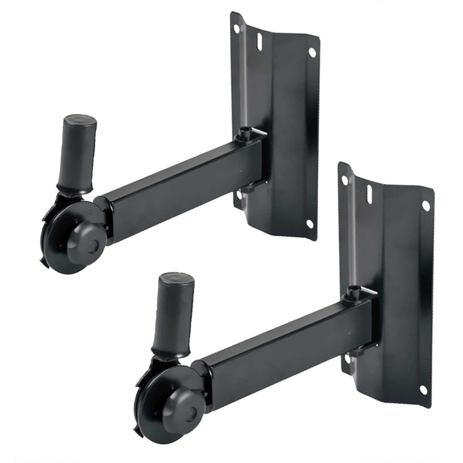 Pyle Dual Universal Adjustable Wall Mount Speaker Bracket Stands with ...
