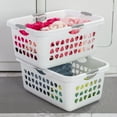 Sterilite 2 Bushel Ultra™ Laundry Basket Plastic, White - Walmart.com