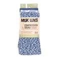 Muk Luks Women's Regular Crew Compression Socks, 3-Pack, Shoe Sizes 6 ...