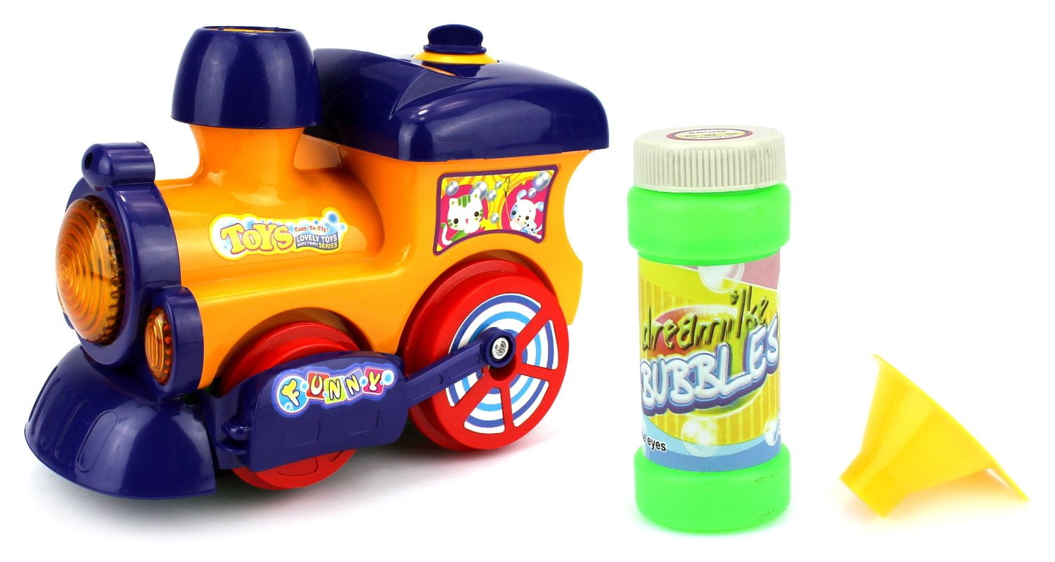 Funny Cartoon Bubble Train Battery Operated Bubble Blowing Children Kid ...