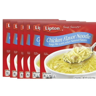 Lipton Cup-A-Soup Cream of Chicken 4 Count 2.4-Ounce Box (Pack of 6 ...