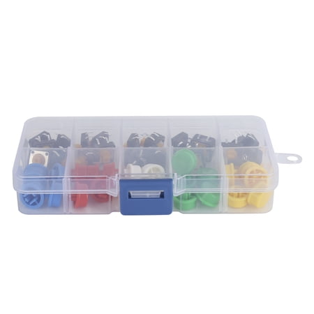 Tactile Push Button, Multi-colored Micro Button Switch Kit Reach 40000 ...
