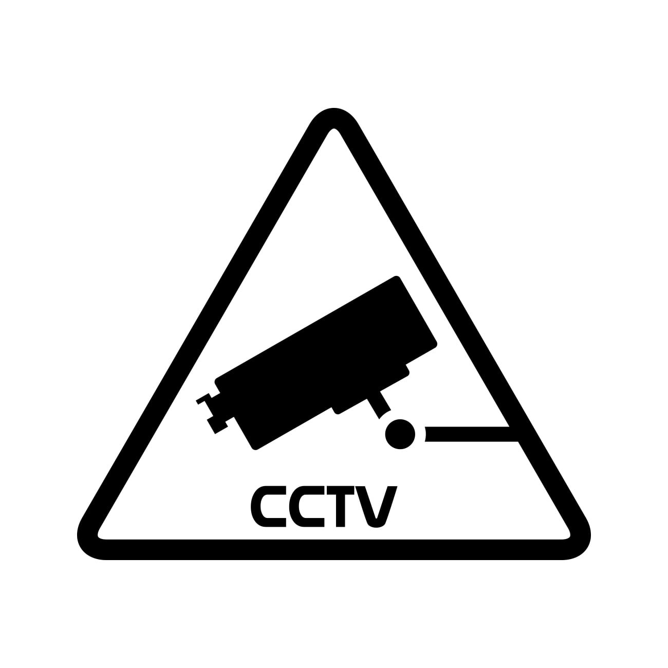 Video Surveillance CCTV Sticker Decal Die Cut - Self Adhesive Vinyl ...