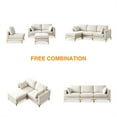 Aukfa Modular Sectional Sofa, 3-Piece Couch Set for Living Room, Gray ...