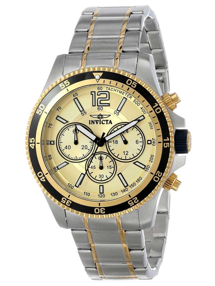 Invicta - Invicta Men's 13976 Specialty Quartz Chronograph Gold Dial ...