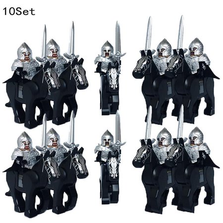 10 Sets New Kingdoms Castle Crown Knights Roman Solider Army Figure ...