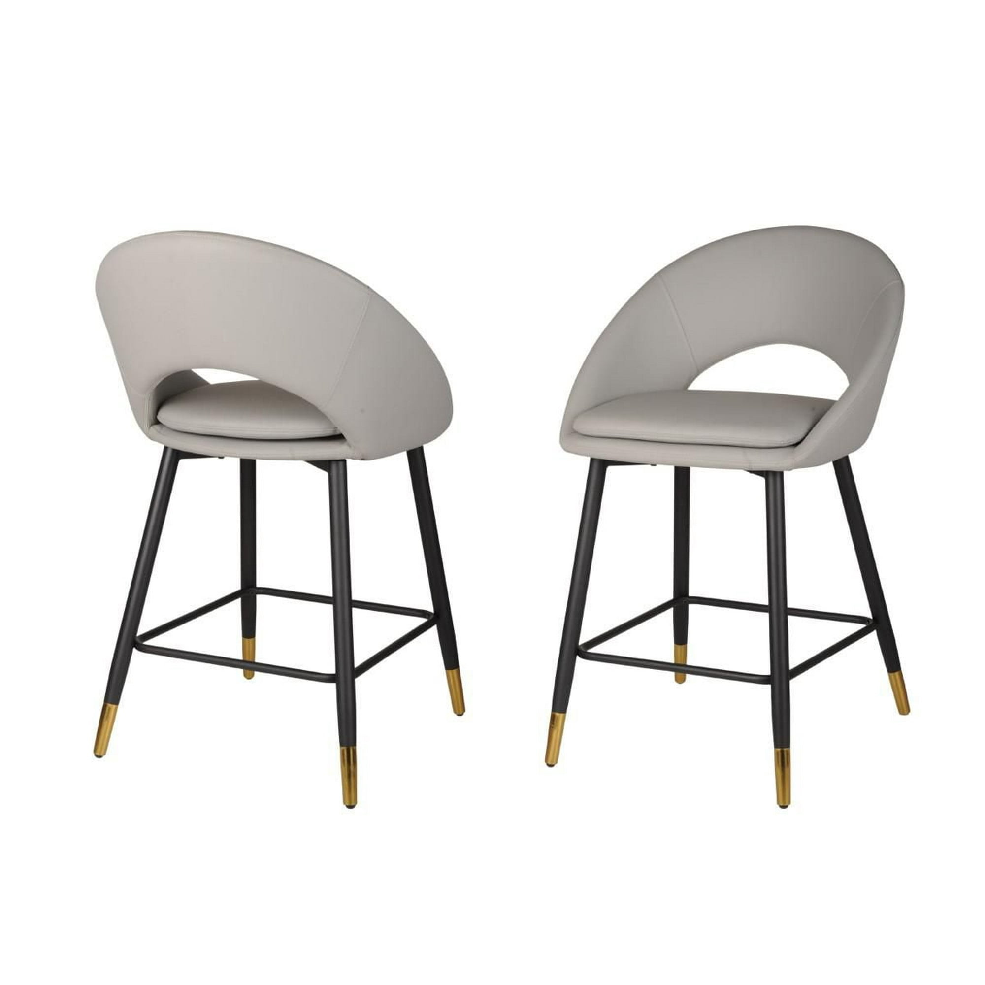 Click here for Brassex Valentina Counter Stool  Set Of 2  Grey prices