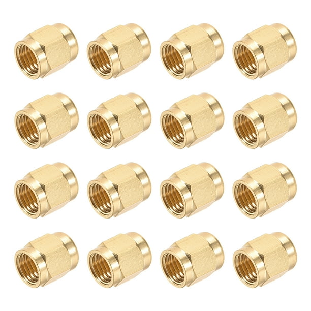 Brass Tubing Nut Tube Fitting Compression Insert Hydraulic Nuts M8 x ...