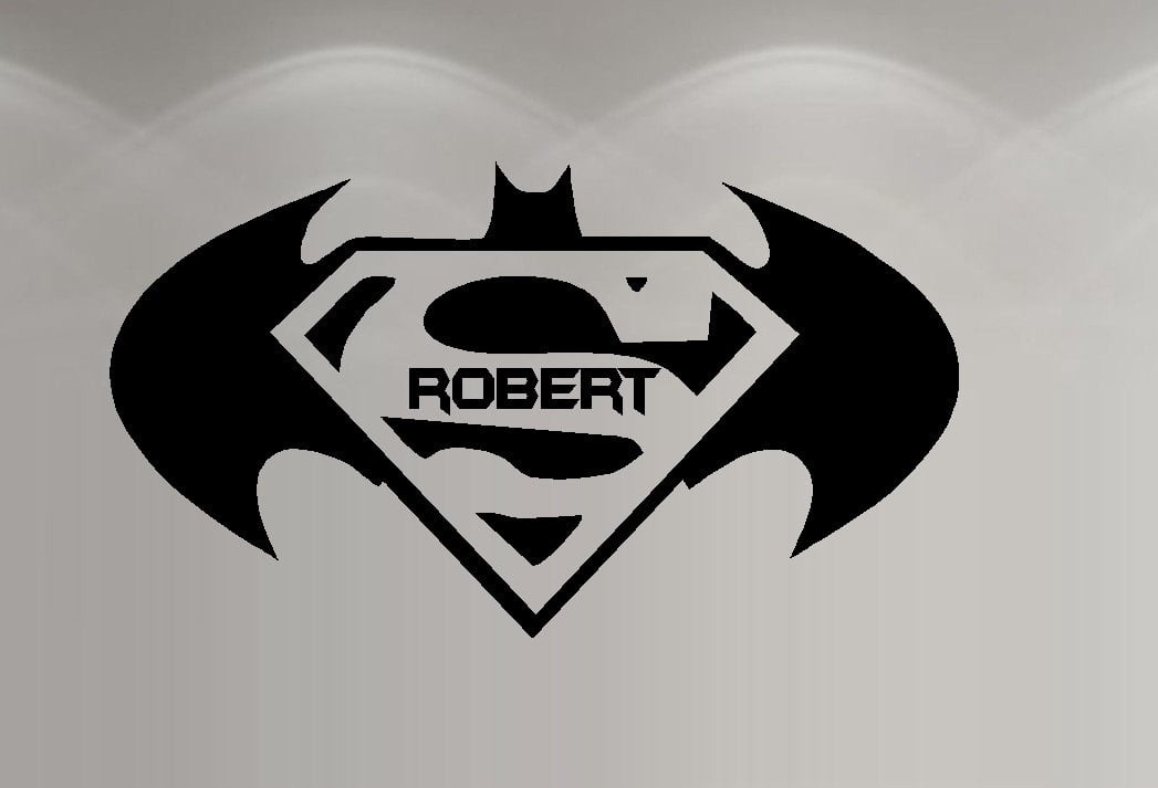 Decal ~ Super Hero ( Custom Name ) Wall or Window Decal 13" x 24 ...