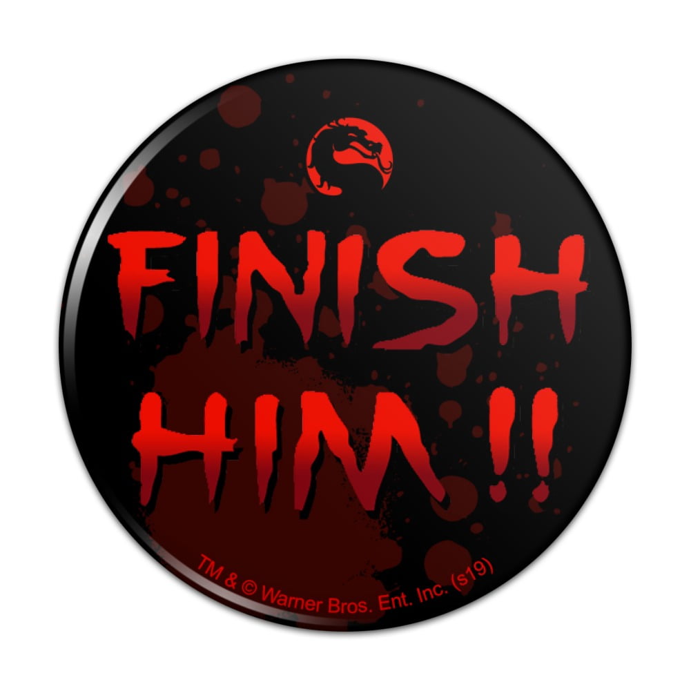 Mortal Kombat Klassic Finish Him Kitchen Refrigerator Locker Button ...
