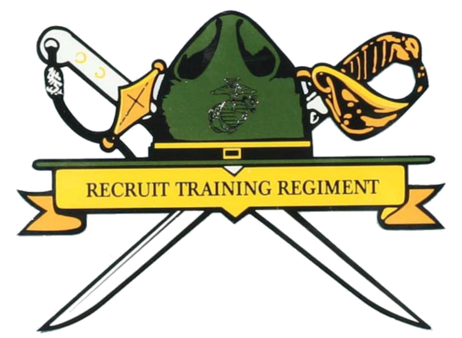Marine Corps RTR Recruit Training Regiment Decal - Veteran Owned ...