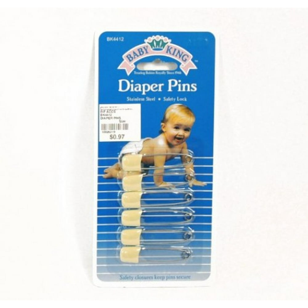 BABYKING DIAPER PINS 6-PACK - Walmart.com - Walmart.com