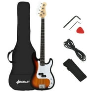 Sawtooth EP Series Electric Bass Guitar, Satin Black w/ Black Pickguard ...