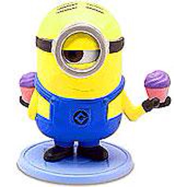 Despicable Me Minion Surprise Stuart PVC Figure [Holding Cupcakes ...